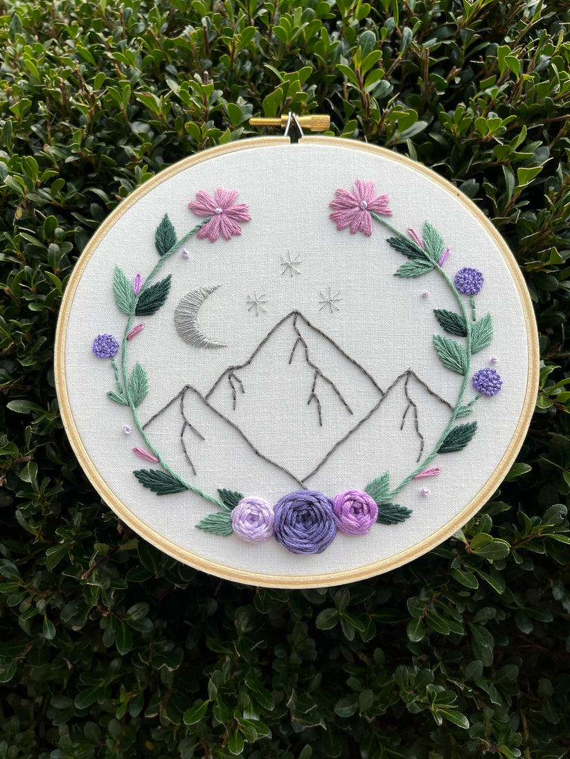 PDF Pattern - Violet Starlight, Beginner/Intermediate Floral Mountain – Bek's Stitches